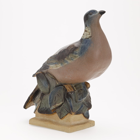 KARL OTTO JOHANSEN. Forest pigeon, Stoneware, Bing and Grøndahl, No ...