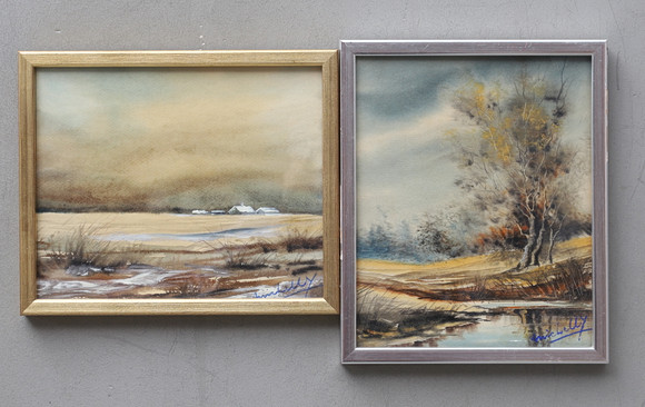 MICHELLY JANKOWITZ. Blandteknik, 2st, signerade. Konst - Måleri - Auctionet
