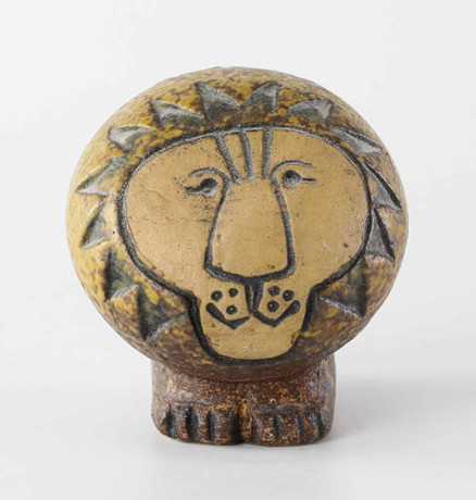 LISA LARSON. Figurin, Lejon, mini, stengods, signerad, Gustavsberg ...