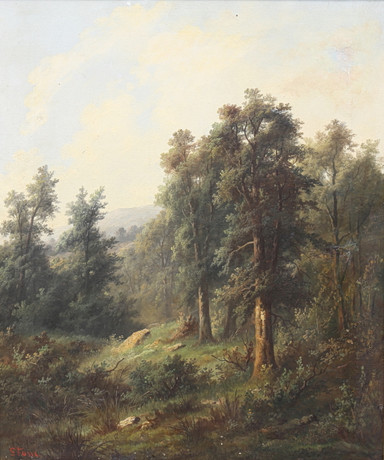 WILLIAM STONE. Olja på duk, landskap, signerad Stone. Konst - Måleri ...