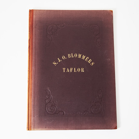NILS JOHAN OLSSON BLOMMÉR, “N.J.O. Blommers taflor” book with ...