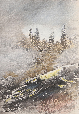 HENRY GUSTAFSSON. "I hygges kanten", färglitografi, signerad, 18/80 ...