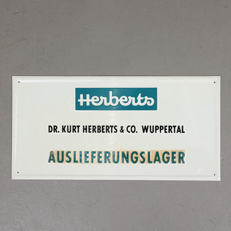 SIGN IN PAINTED SHEET: Hernerts... Miscellaneous - Miscellaneous ...