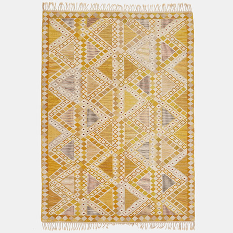 MARIANNE RICHTER. "Strandstenar, gul", matta, AB Märta Måås ...