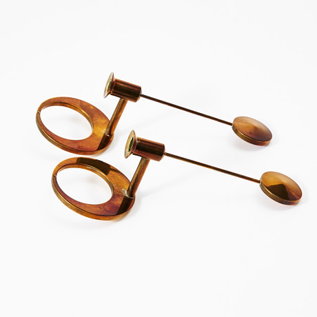 ARTHUR PE, vägglampetter, 1 par, mässing, märkta Arthur Pe Kolbäck ...