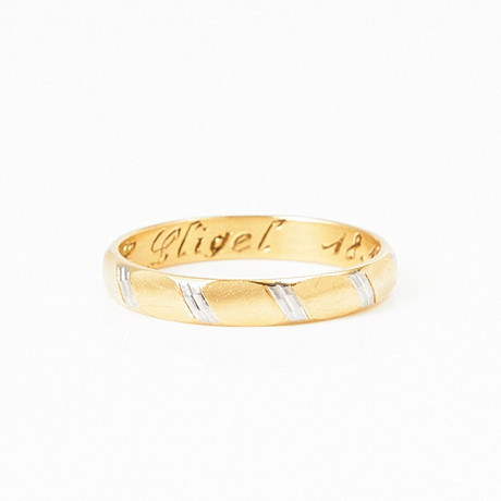 RING, 18k gold and platinum (950), Swedish control stamp. Jewellery ...