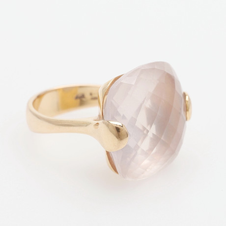 RING MED ROSENKVARTS. Smycken & Ädelstenar - Ringar - Auctionet