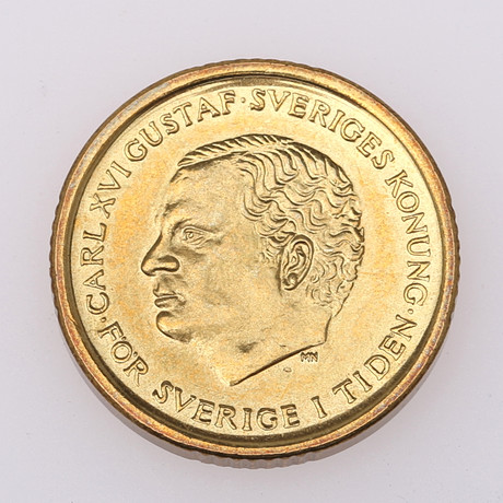 MYNT, 10 krona, omvänd stamp, Carl XVI Gustaf, 1991. Mynt, Medaljer ...