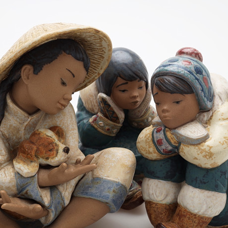 A set of 3 ceramic figurines, Lladro, Spain. Ceramics & Porcelain ...