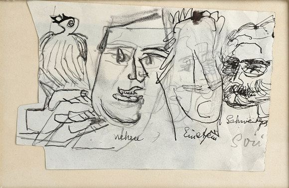 SIRI DERKERT (1888—1973). Sketch for “Drawings in concrete” in ...