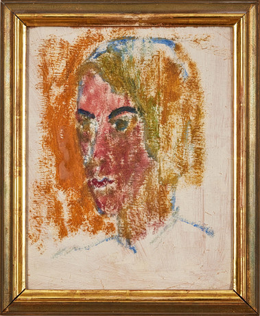 IVAN IVARSON. Porträtt av kvinna. Konst - Teckningar - Auctionet
