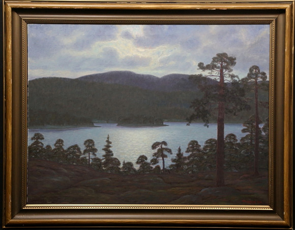 OTTO LINDBERG. Olja på duk, signerad och daterad 1939. Konst - Måleri ...