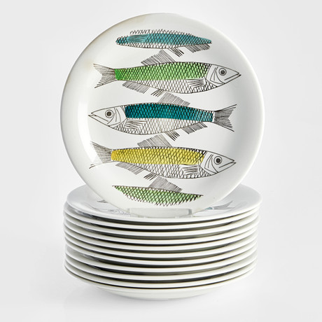 MARIANNE WESTMAN. Assietter, 12 st, "My Garden", Rörstrand, 1950/60-tal ...