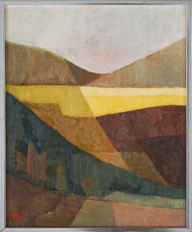 JERRY ROUPE. landskap, olja på duk, signerad och daterad -81. Konst ...