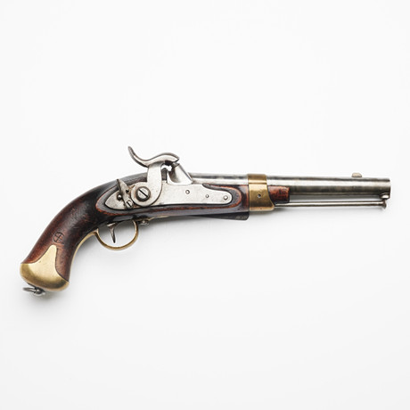 SLAGLÅSPISTOL, svensk, m/1845 för flottan. Vapen & Militaria ...