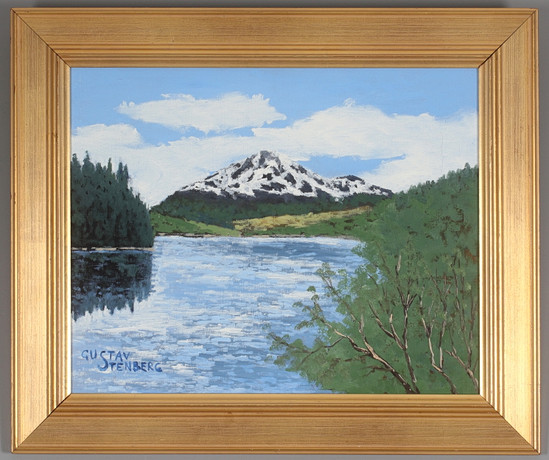 GUSTAV STENBERG. “Indalsälven, Åreskutan, Jämtland”, oil on canvas ...
