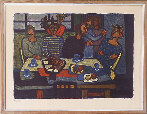 NILS WEDEL. Color lithograph, signed and numbered, 45/260. Art ...