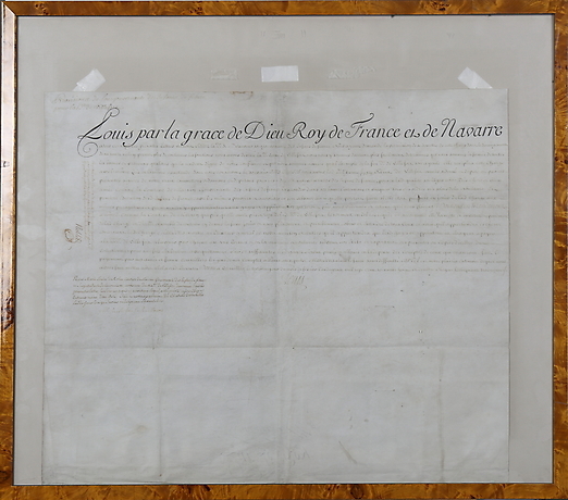 DOCUMENT, from Louis XVI regarding the Comtesse see Marsan, France 18th ...