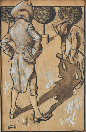 JOHN BAUER. Illustration for “The Strange History of Peter Schlemihl ...