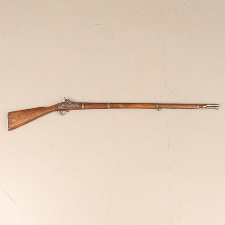 Slaglock musket, colonial manufacture, 19th century. Weapons ...