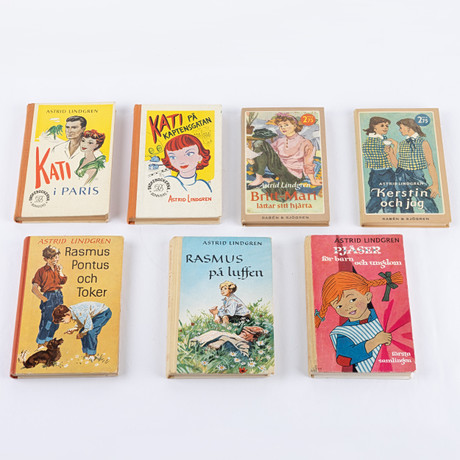 ASTRID LINDGREN, 7 books. Books, Maps & Manuscripts - Books - Auctionet
