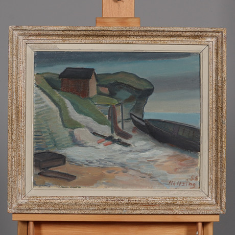 GUSTAF HELLSING. OIL ON PANEL, signed and dated -56. Art - Paintings ...