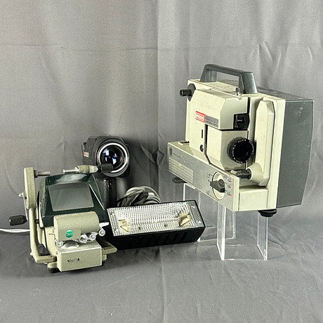 FILM PROJECTOR, FILM CAMERA and MOVIE EDITOR, including Eumig 20th ...