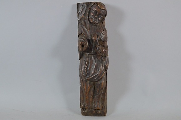 RELIEF, carved wood, monk, probably 17th century. Art - Sculptures ...