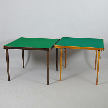 GAME TABLE, 2 pieces, felt-covered board. Furniture - Tables - Auctionet