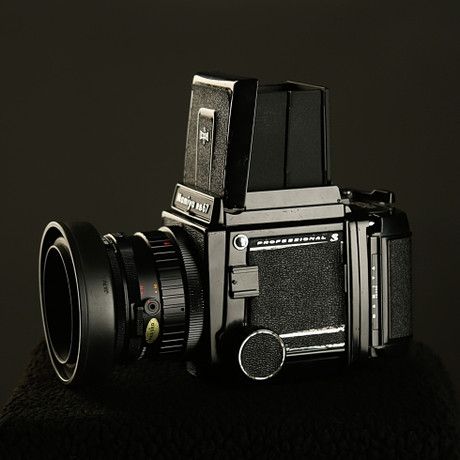 KAMERA, Mamiya RB67 Pro S, mellanformat, m. tillbehör, Japan. Foto ...