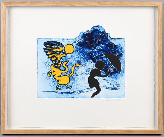 ERNST BILLGREN. Färgetsning. Konst - Grafik - Auctionet