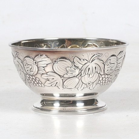 VASE/BEAKER, silver, decor of flowers, Ladaga, Arboga. 1963. Weight 125 ...