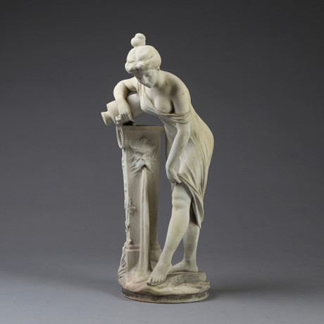 F. SAUL. MARMORSKULPTUR. Konst - Skulptur - Auctionet