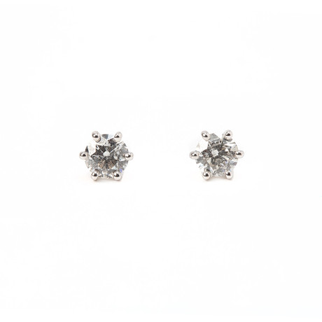 ÖRHÄNGEN, ett par, 18K vitguld med briljantslipade diamanter totalt ca ...