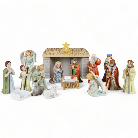 A 16-piece porcelain JULKRUBBA, after a cartoon by Jenny Nyström ...