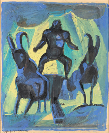 ALLAN EBELING. "Tor i Torshälla", blandteknik på pannå, signerad. Konst ...