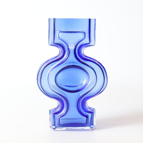 HELENA TYNELL. glass vase, “Emma”, Riihimäen Lasi, Finland. Glass ...