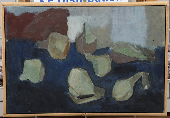 HARALD FREDRIKSON. Stora Astringe Kaknäs. "Lökar", olja på duk ...