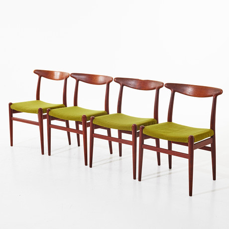 HANS J WEGNER. stolar 4 st W2, C.M. Madsens Fabriker Haarby Danmark ...