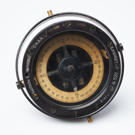 COMPASS. Germany, no 520 Nautische Werkstätten, Kiel - Lütjeburg, 20th ...