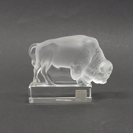 LALIQUE, FIGURIN, BISONOXE. Glas - Konstglas - Auctionet