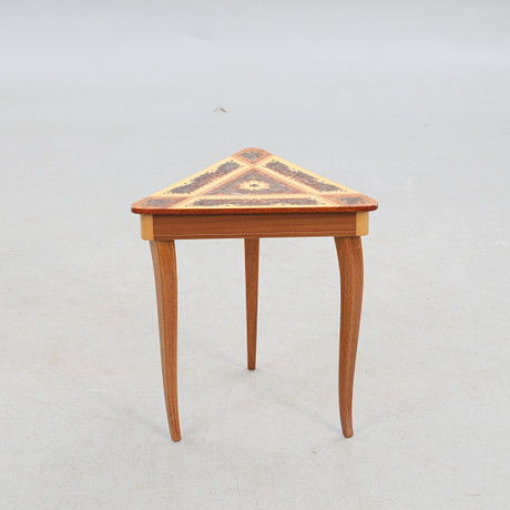 TABLE, with music box, labelled Isle of Capri o made in Italy ...