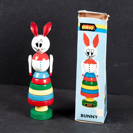 BRIO PICK FIGURE. “Miss Rabbit” in production 1973. with original ...