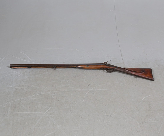 A double-barreled slingshot rifle, 19th century. Weapons & Militaria ...