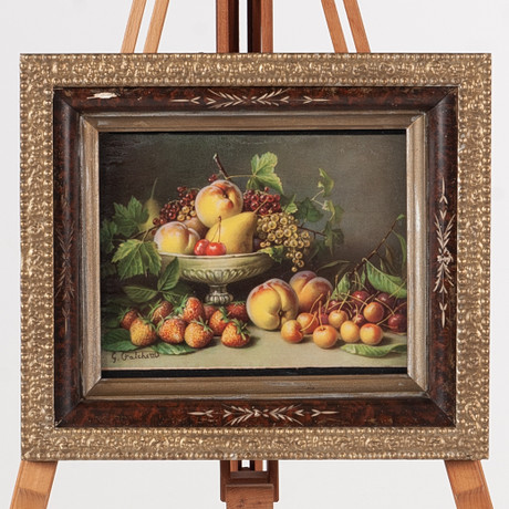 OLJETRYCK. Giuseppe Falchetti, stilleben. Konst - Grafik - Auctionet