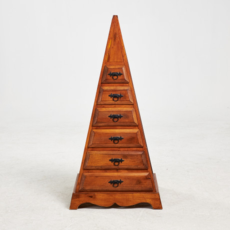 Chest of drawers, pyramid shape, contemporary, hardwood. Furniture ...