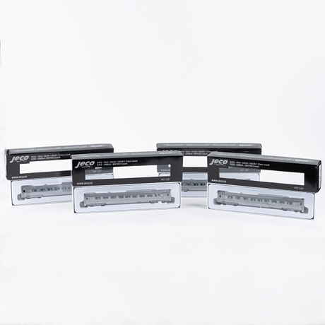 JECO X2000 4 st gråa vagnar, X2-B414 , B415, B416 och B417 ...