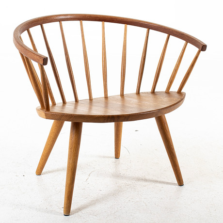 YNGVE EKSTRÖM. Stol, "Arka", teak/ek, formgiven 1955. Möbler - Fåtöljer ...