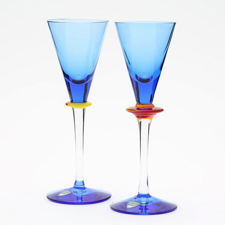 ERIKA LAGERBIELKE. snapsglas, 2 st, glas, "Pepperoni", Orrefors. Glas ...