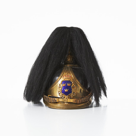 A Swedish helmet, m/1886, for officer of the Skånska dragoon regiment ...